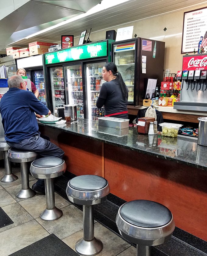 Where culinary dreams come true! The no-frills counter service at Dalessandro's is the gateway to some of Philly's most celebrated cheesesteaks.