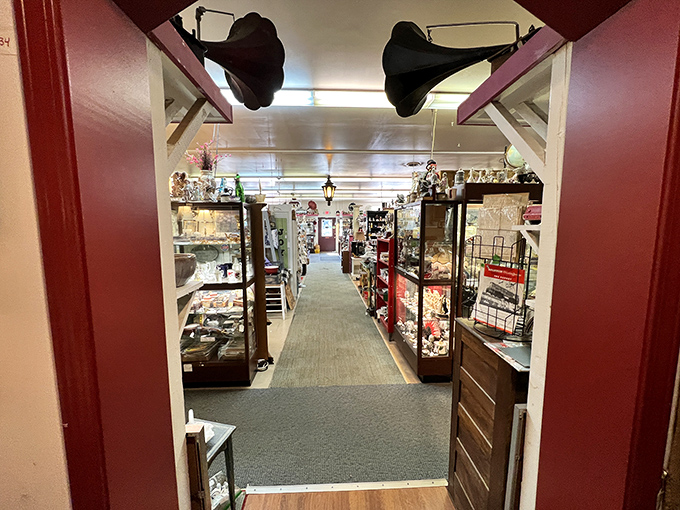 Step through these doors and enter a time machine disguised as a store, where every aisle leads to a different decade.