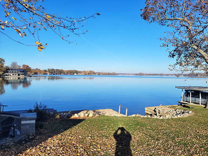Fall's golden touch transforms Indian Lake into a mirror of perfection. Even the trees seem to be admiring their reflection.