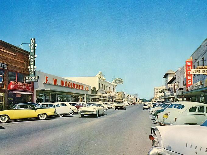 A nostalgic glimpse of Merced's past, when Woolworth's was the Amazon of its day and cars had more chrome than a 1950s diner.