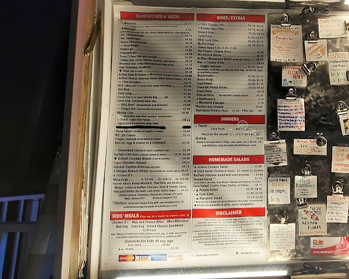 The menu board tells a story of American classics&mdash;each item a potential memory waiting to be made or revisited.