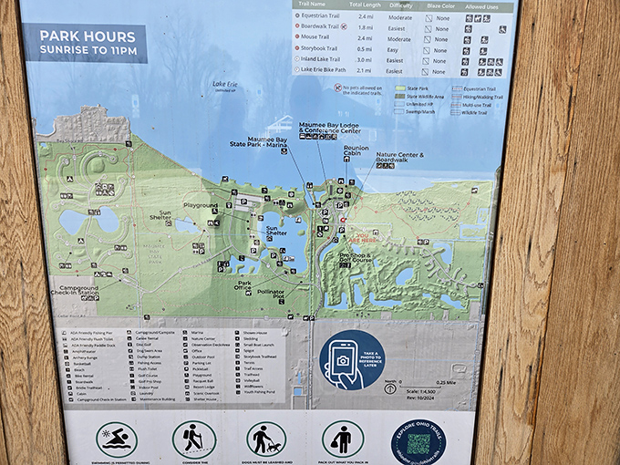 The treasure map to paradise! With trails ranging from "pleasant stroll" to "I should have worn better shoes," adventure awaits at every turn.