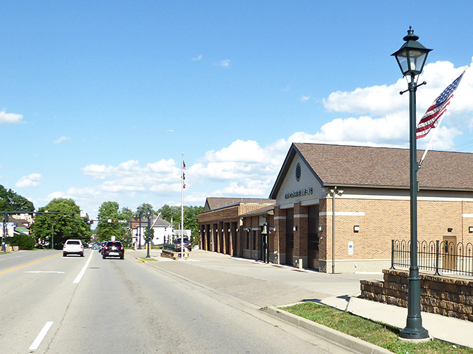 Tipp City's well-maintained streets blend small-town tranquility with architectural character. Even the lampposts seem to stand a little prouder here.