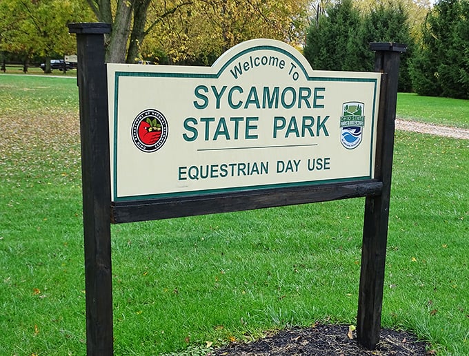 The gateway to tranquility. This unassuming sign marks the border between your everyday stress and 2,300 acres of "ahhhh."