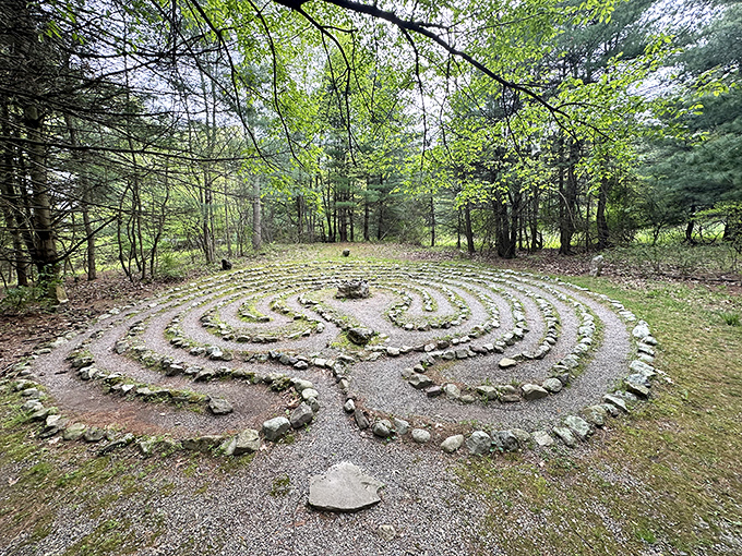 Not all who wander are lost, especially in this mesmerizing stone labyrinth. Follow the winding path to find yourself&mdash;or at least some really great Instagram content.