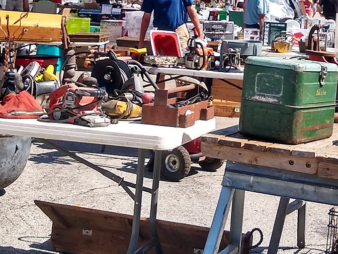 Every rusty wrench and weathered hammer tells a story of honest work and weekend projects waiting to happen.