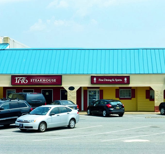 Strip mall exterior, steakhouse soul - sometimes the best beef hides in plain sight.