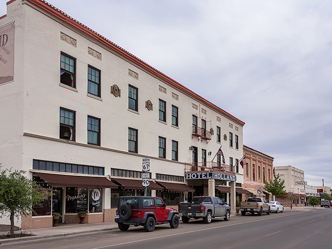 Alpine's Hotel Holland stands like a grand dame welcoming travelers to affordable luxury in West Texas.