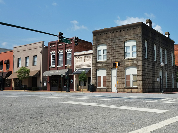 Bainbridge's main street feels like stepping into a classic movie set where every building has character and charm.