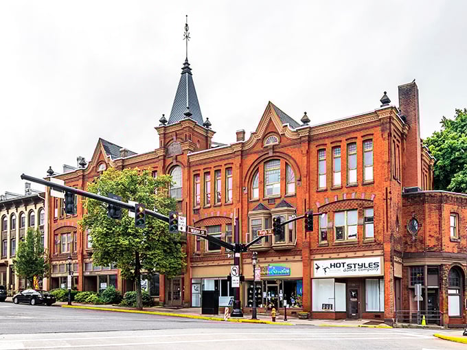 Architectural eye candy! Bellefonte's grand brick masterpiece commands attention like Magnum P.I.'s Ferrari in a parking lot of sedans.