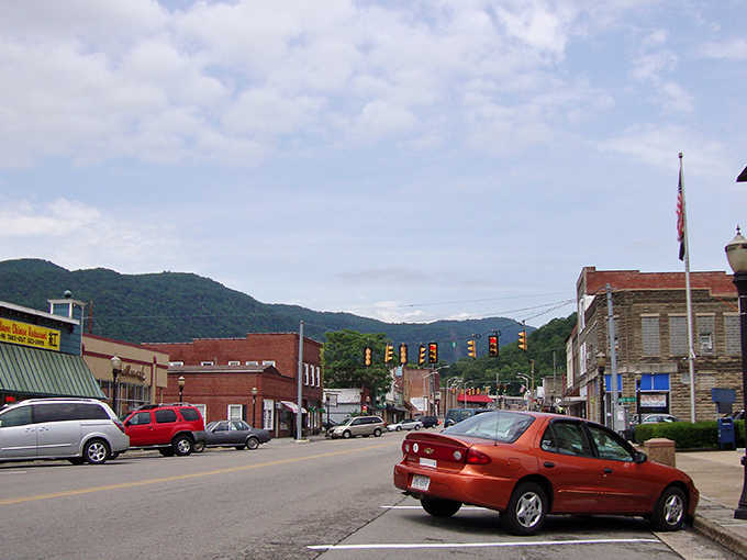 Big Stone Gap's main street looks like it was plucked straight from a Hallmark movie. Those mountains in the background aren't just scenery&mdash;they're neighbors.