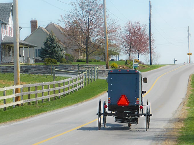 The open road in Bird-in-Hand beckons with its simplicity. That Amish buggy isn't stuck in traffic&mdash;it IS traffic!