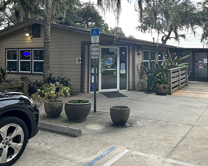 Captain's BBQ's unassuming exterior hides culinary treasures within. Like finding a pearl in an oyster, this modest building houses smoky delights.