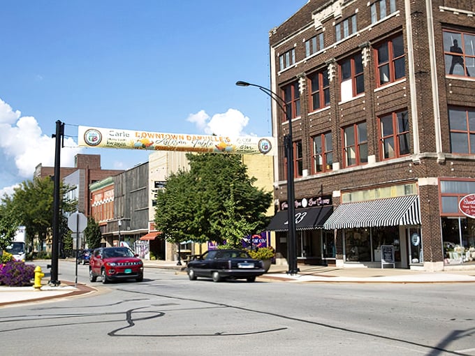 Danville's main drag proves that small-town America still knows how to do storefronts with personality.