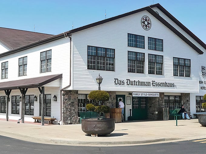 This impressive white building stands like a fortress of flavor in the heart of Amish country. 