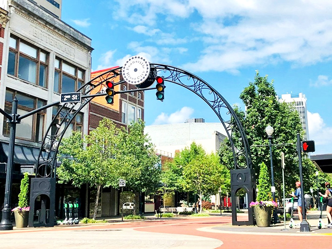 That iconic arch isn't just pretty&mdash;it's the gateway to affordable living! Like a Midwestern rainbow promising a pot of reasonable rent at the end.