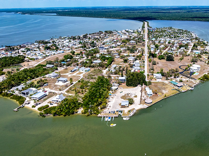 Everglades City from above &ndash; where civilization meets wilderness in a delicate, beautiful dance.