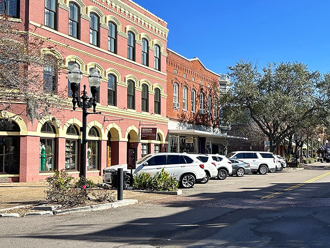Fernandina Beach's Victorian elegance stands frozen in time, where red brick buildings tell tales of eight flags.