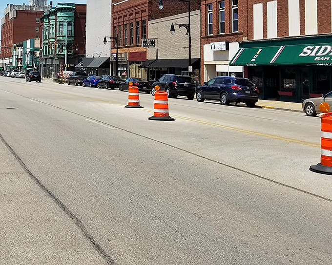 Galesburg's main street could be a movie set for "Quintessential American Town." Those brick buildings have seen more history than a Ken Burns documentary.