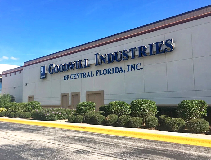 When a Goodwill superstore looks this impressive, you know serious bargain hunting is about to commence inside.