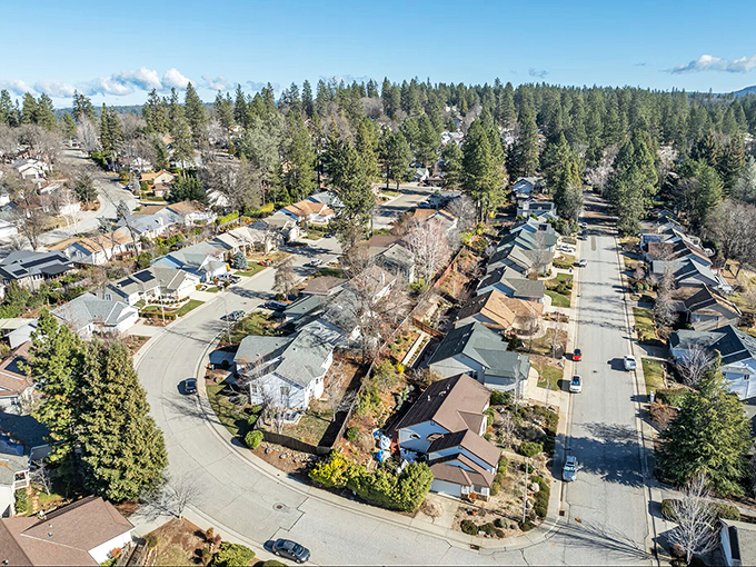 Grass Valley's tree-lined neighborhoods offer a glimpse of Sierra foothills living where nature and community blend seamlessly.