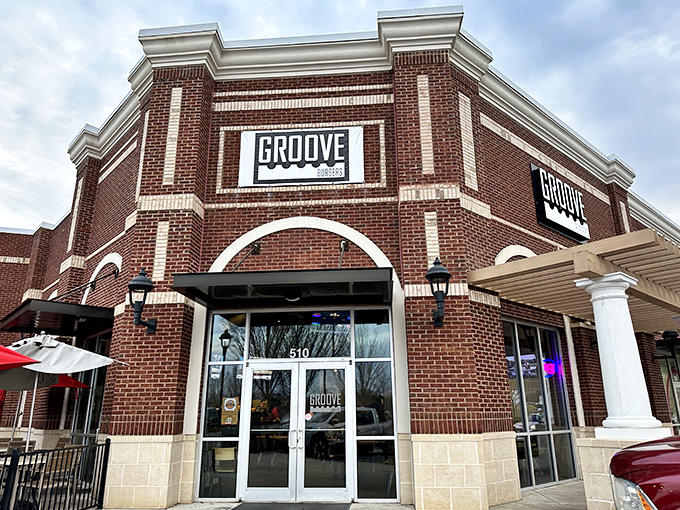Groove Burgers' handsome brick exterior houses Athens' burger royalty. This corner spot has "memorable meal" written all over it.