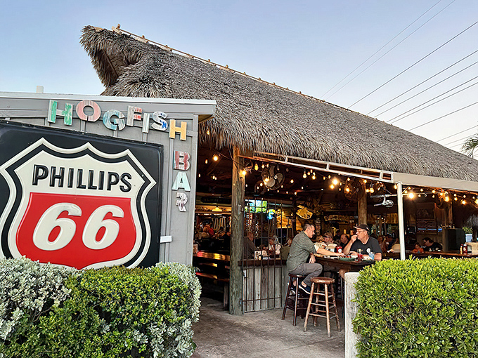 Under that thatched roof, magic happens &ndash; the kind involving fresh hogfish and cold beer.