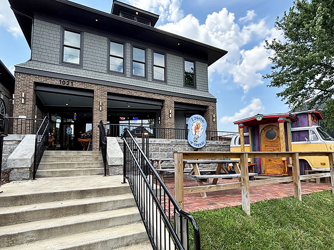 Not your average food truck! This converted VW bus serves up hot dog dreams with a side of East Nashville cool.