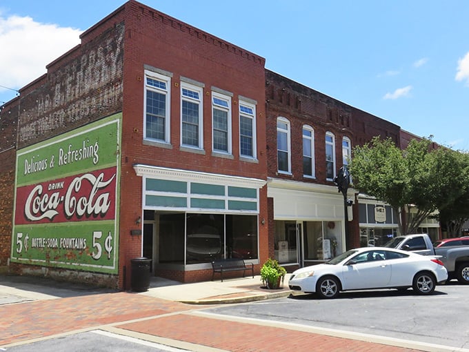 Laurens' Main Street looks like a Norman Rockwell painting, but with better parking and lower prices.