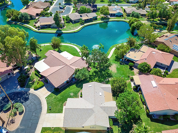 Nature and neighborhoods in perfect harmony. Leisure World's man-made lakes create a peaceful oasis where wildlife and residents coexist beautifully.