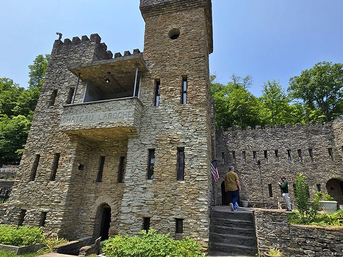 Stone by stone, Chateau Laroche rises from the Ohio landscape like a medieval mirage. One man's castle-building hobby that definitely got out of hand!