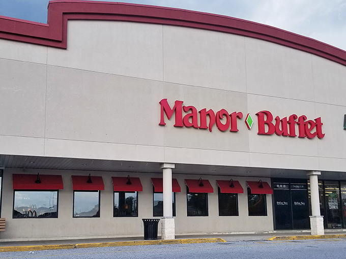 Manor Buffet's simple exterior hides a world of culinary treasures inside&mdash;like finding an all-you-can-eat oasis in a strip mall desert.