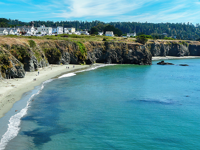Mendocino's rugged coastline meets charming architecture in perfect harmony. Mother Nature and human design having their finest conversation.