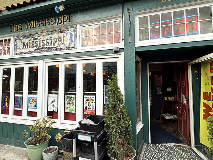 The Mississippi Pizza's emerald exterior houses more than great pies&mdash;it's a Portland institution where food meets culture.