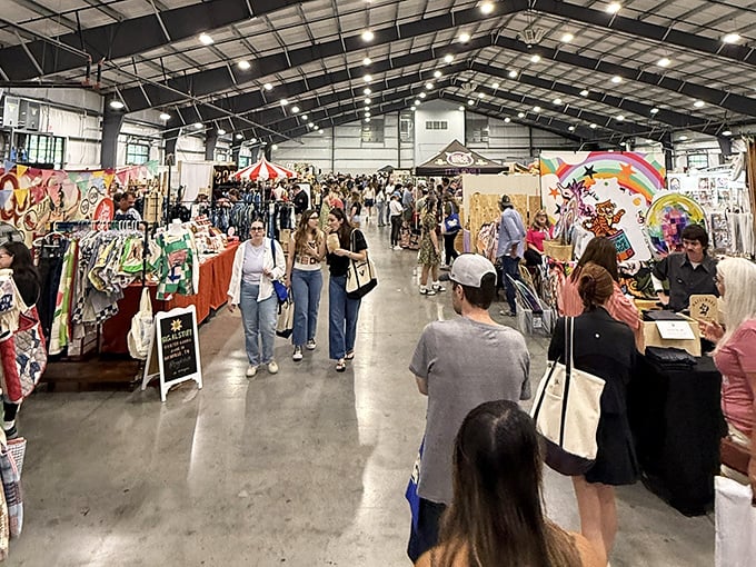 The Nashville Flea Market transforms into a bustling bazaar where shoppers hunt for that perfect something they didn't know they needed.