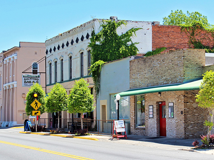 Newberry's historic downtown features classic brick buildings that house local shops &ndash; like stepping into a Norman Rockwell painting!