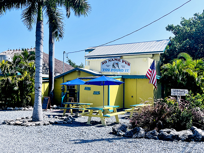 No Name Pub's yellow facade hides one of the Keys' best-kept secrets &ndash; until you actually find it!