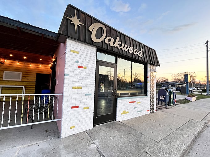 Oakwood's pink facade isn't just Instagram-worthy&mdash;it's a signal that something special awaits inside. Burger joints with personality always deliver the goods.