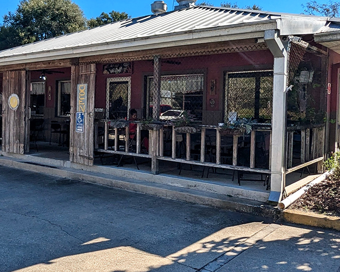 Osteen Diner's weathered wooden exterior tells you this is where locals get their comfort food fix, not where tourists take selfies.