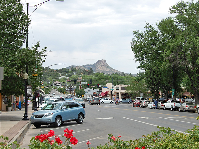 Prescott's historic downtown welcomes you with Thumb Butte standing guard in the background&mdash;small-town charm with a majestic view.