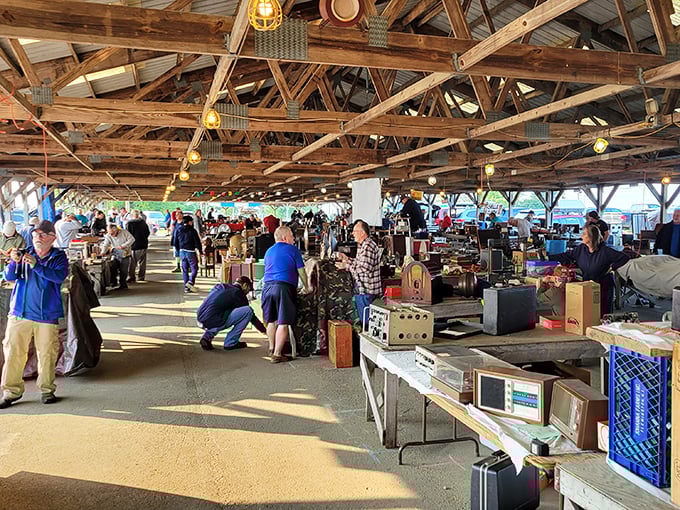 Rustic beams and vintage finds! Renninger's covered market offers the perfect shelter for serious antique hunters to work their magic.