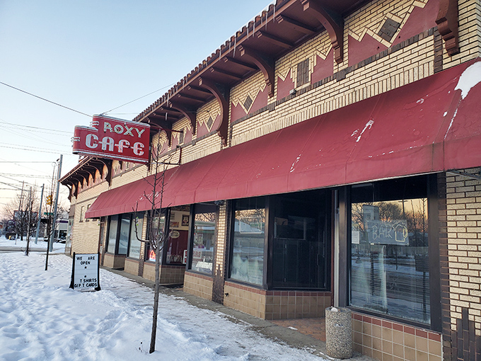 Roxy Cafe's vintage brick facade and iconic red awning have been welcoming hungry Jackson locals for generations.
