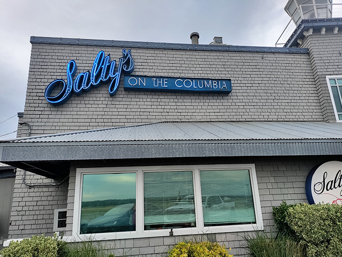 Salty's sleek exterior whispers "special occasion" while the Columbia River provides nature's own dinner theater right outside.