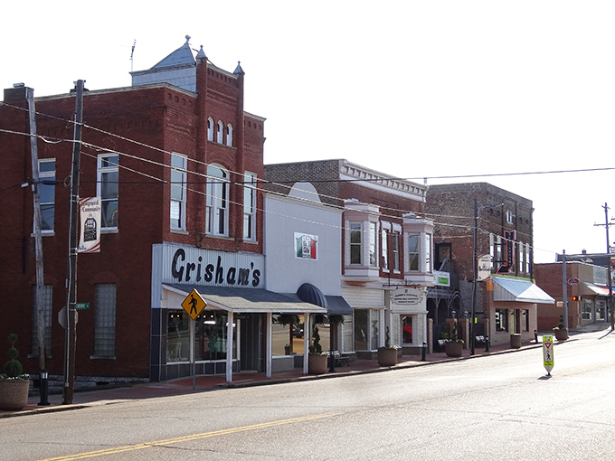 Grisham's storefront anchors this picturesque stretch of Savannah's historic district. If these brick walls could talk, they'd tell tales of generations.