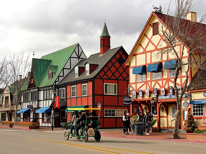 Solvang's Danish buildings look like they escaped from a European fairy tale and decided California weather was better.