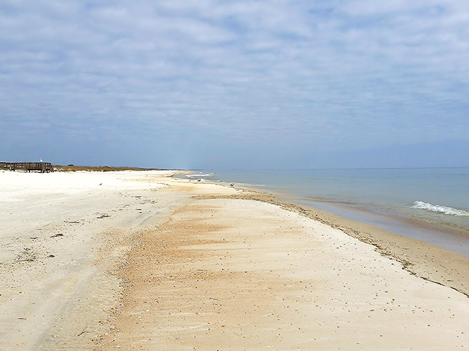 Miles of untouched shoreline at St. George Island Beach. No high-rises, no crowds&mdash;just you and that impossibly blue water.