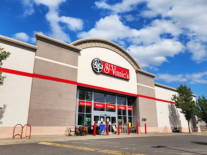 St. Vinnie's grand facade could pass for a department store, but inside it's a wonderland of second chances and first-rate finds.