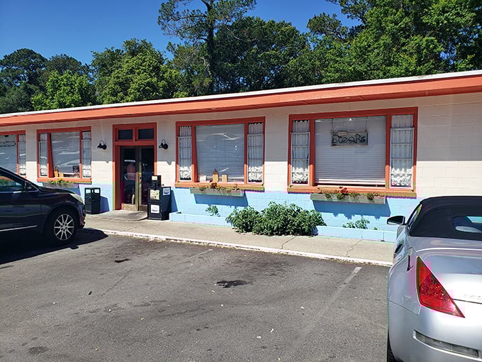 Steffens Restaurant's colorful trim and simple exterior hide breakfast treasures that locals line up for.
