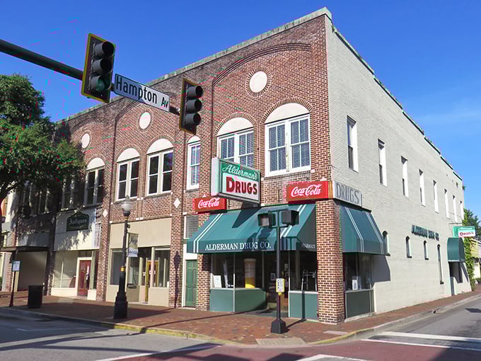 Sumter's historic corner drugstore looks like it should be selling malts to teenagers from 1955. Some places just get better with age!