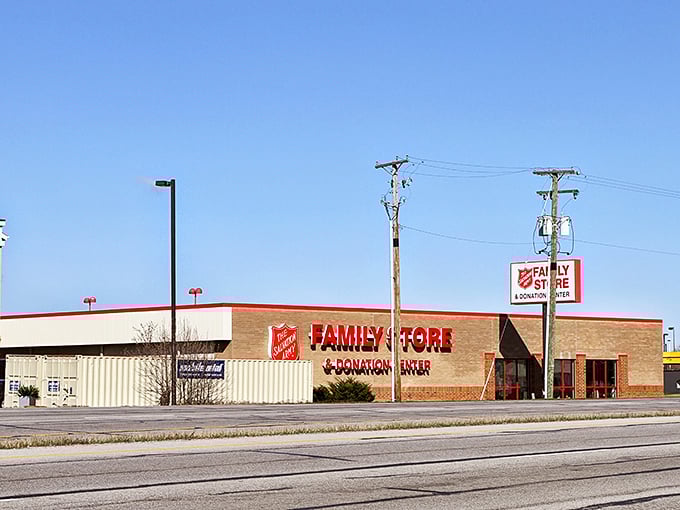 Fort Wayne's Salvation Army stands ready like a brick fortress of fantastic secondhand finds.